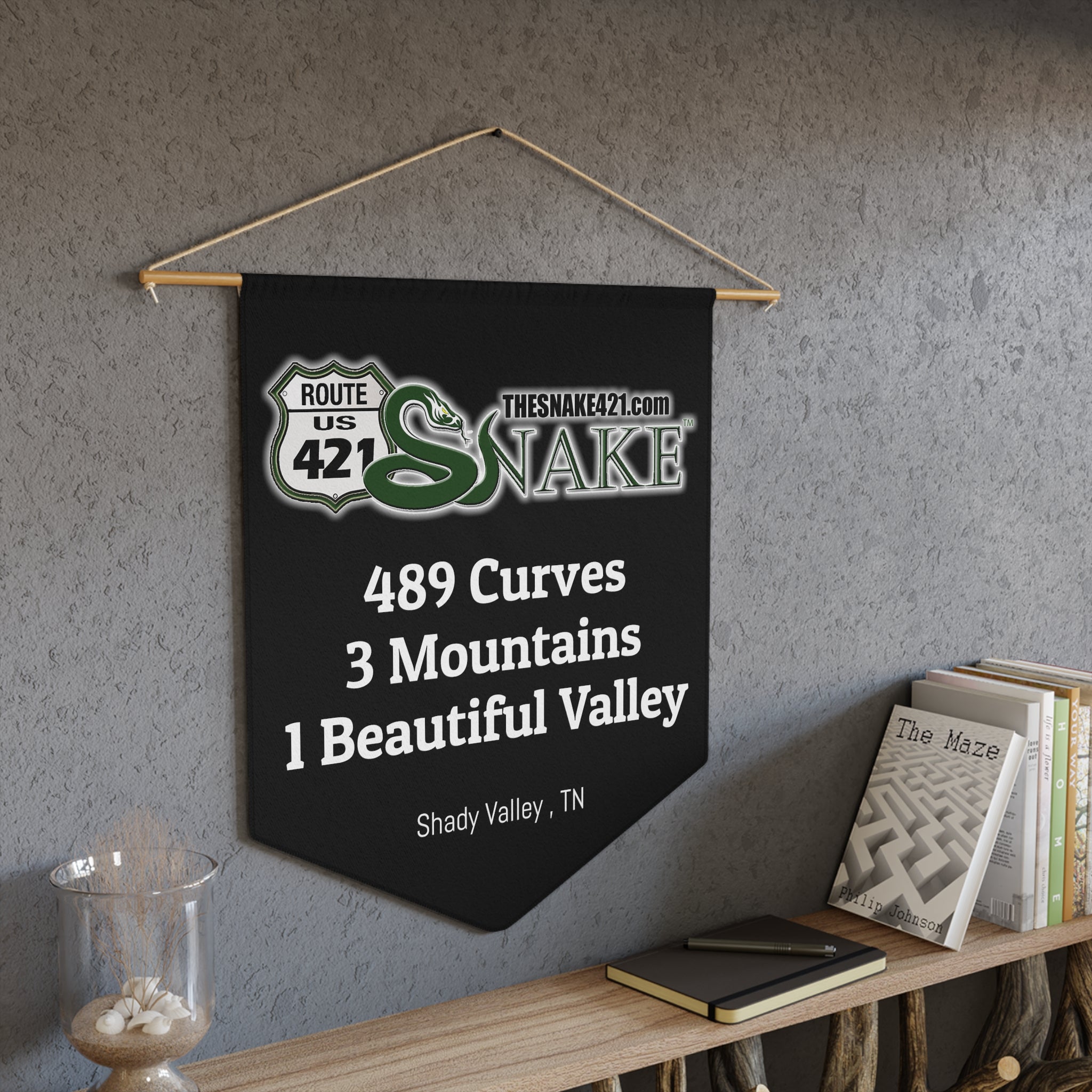 TheSnake421.com Pennant – Motorcycle Rider Shop